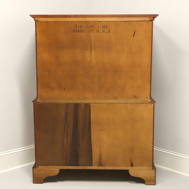 LINK-TAYLOR Solid Heirloom Mahogany Chippendale Chest on Chest For Sale ...