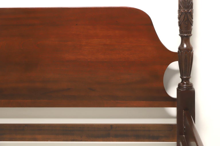 LINK-TAYLOR Solid Heirloom Mahogany Chippendale Queen Size Rice Four ...