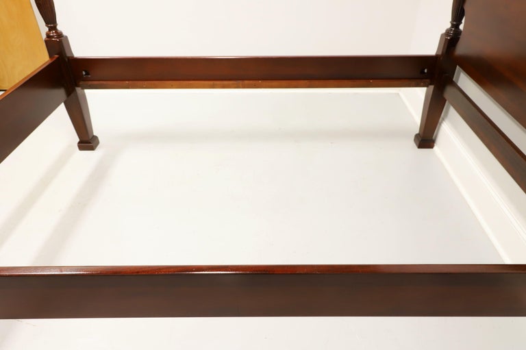 LINK-TAYLOR Solid Heirloom Mahogany Chippendale Queen Size Rice Four ...