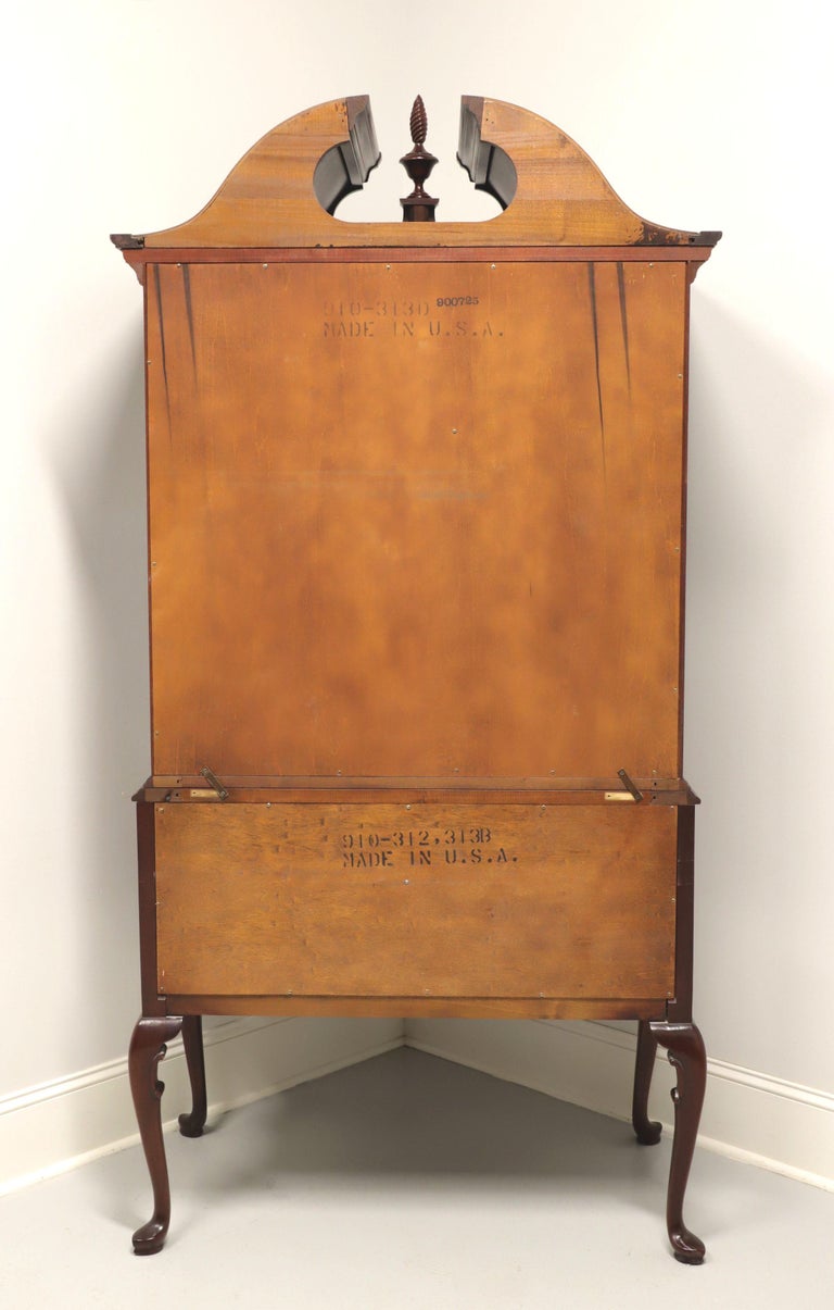 LINK-TAYLOR Solid Heirloom Mahogany Queen Anne Style Highboy Chest at ...
