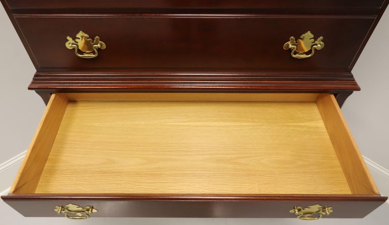 LINK-TAYLOR Solid Heirloom Mahogany Queen Anne Style Highboy Chest at ...