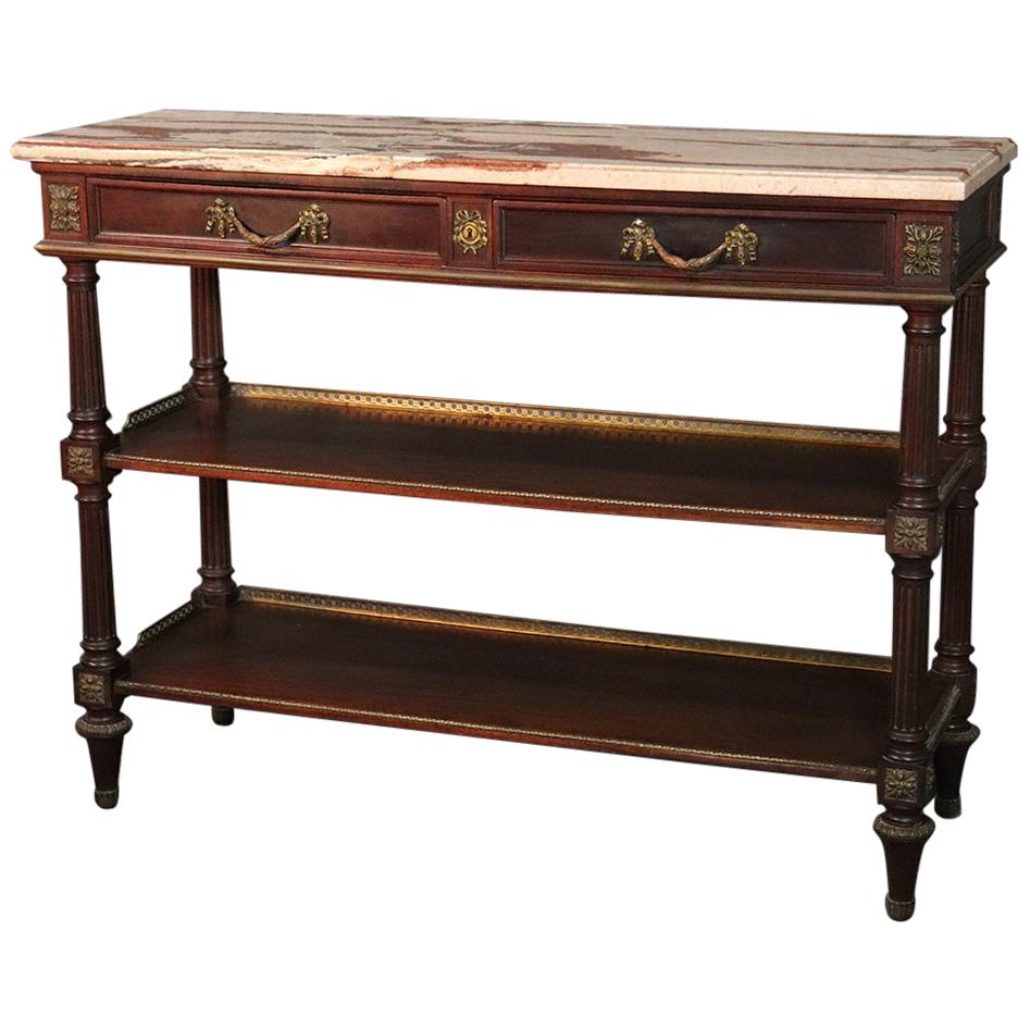 Linke Quality Bronzed Mounted Marble Top Buffet Sideboard Server, circa ...