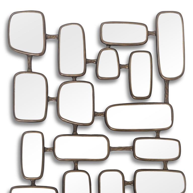 Linked Panels Medium Mirror For Sale at 1stDibs