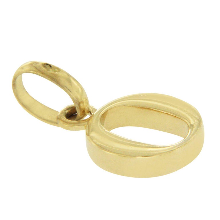 Links of London 18 Karat Gold "O" Letter Pendant Charm For Sale (Free ...