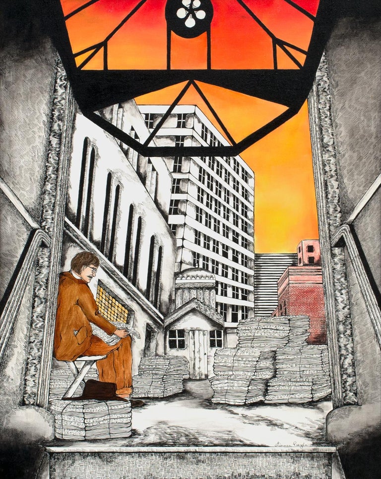 Linnea Pergola - "Early [Newspaper] Edition" Original Pop Art Painting ...