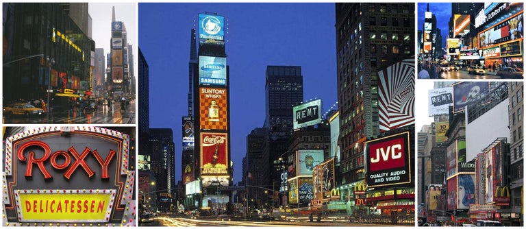 Linnea Pergola - "NYC Times Square 2000" Original Pop Art Acrylic ...