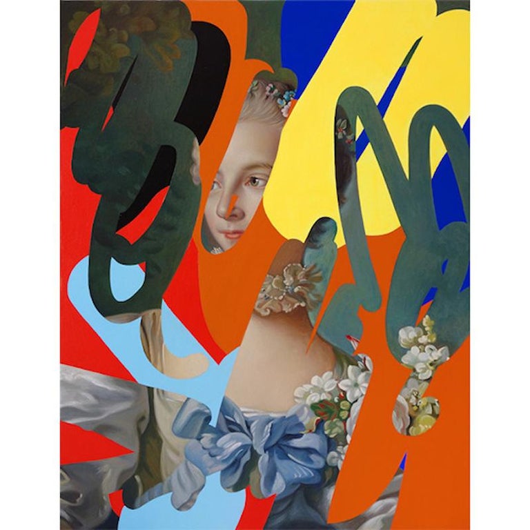 Lino Lago - Fake Abstract (Multi on Boucher) For Sale at 1stDibs