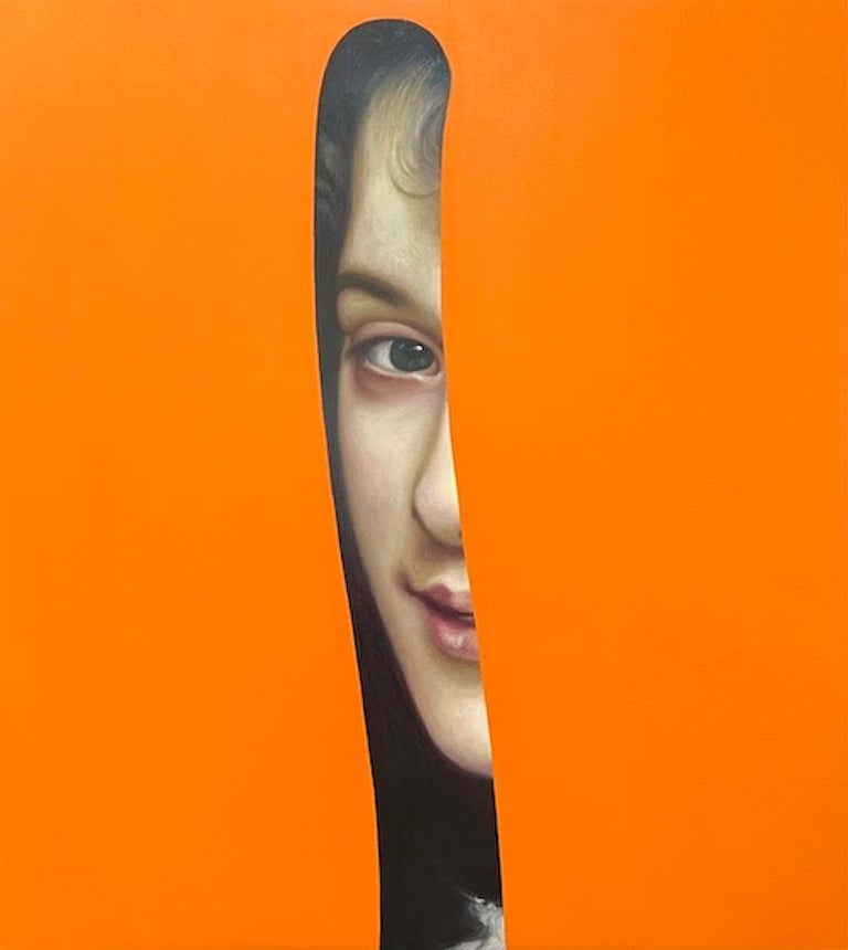 Lino Lago - Fake Abstract (Orange on Buguereau) For Sale at 1stDibs