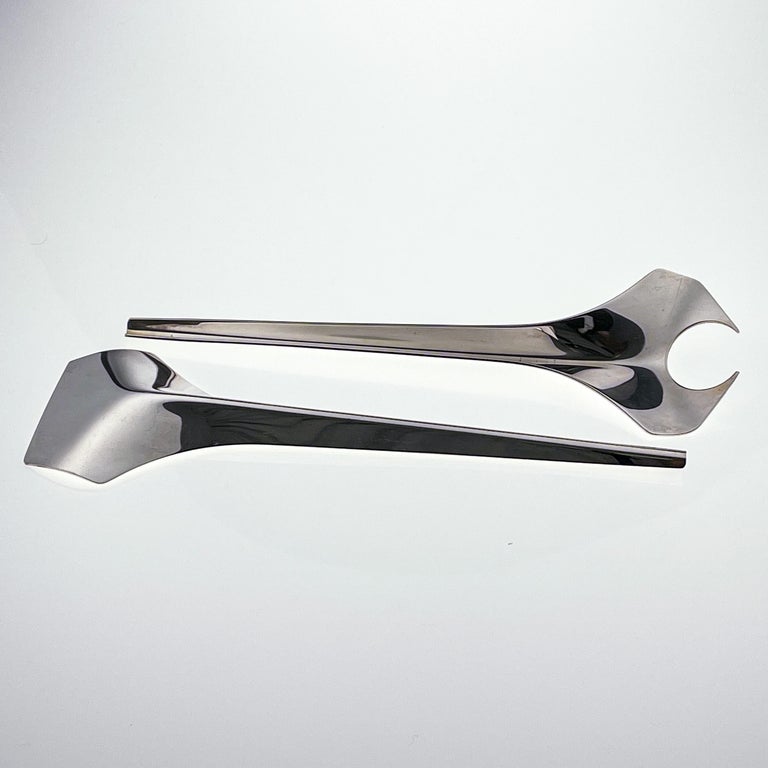 Lino Sabatini, Salad Serving Set, Sabatini Argenteria, Italy, circa ...