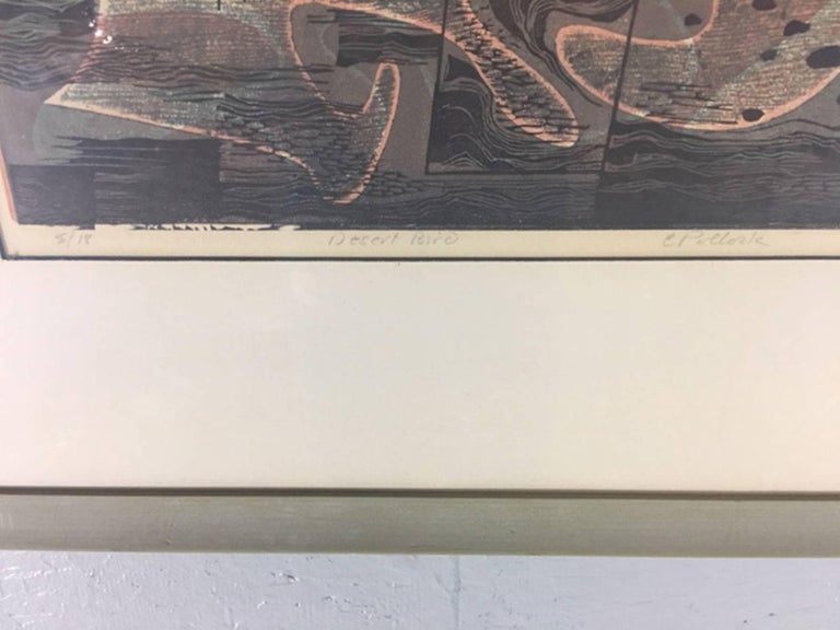 Linoleum Block Print by Charles Cecil Pollock For Sale at 1stDibs