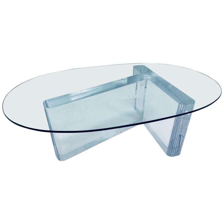 Frosted Glass Top Coffee Table - Glass Designs