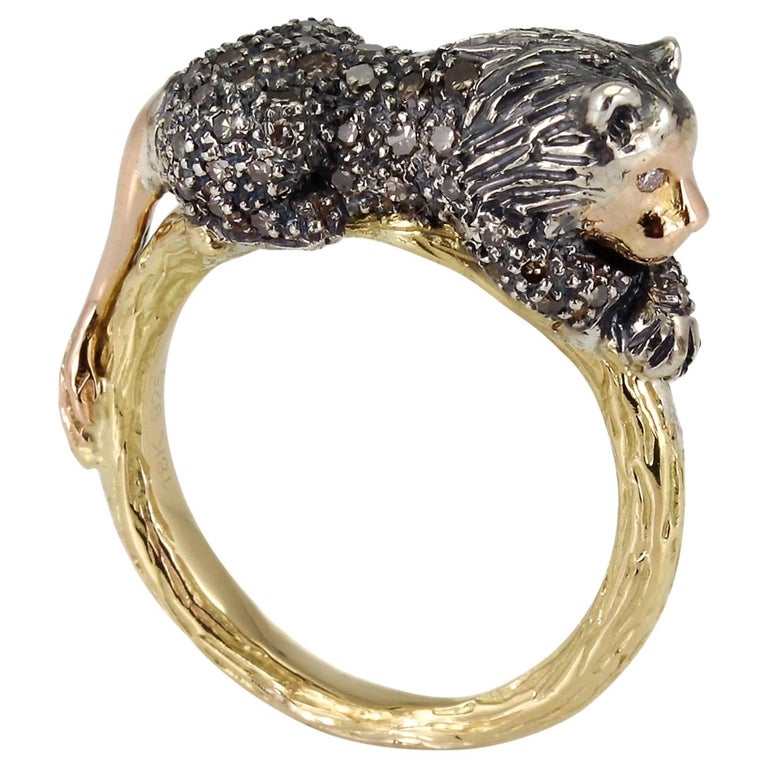 Lion Stackable Ring For Sale at 1stDibs