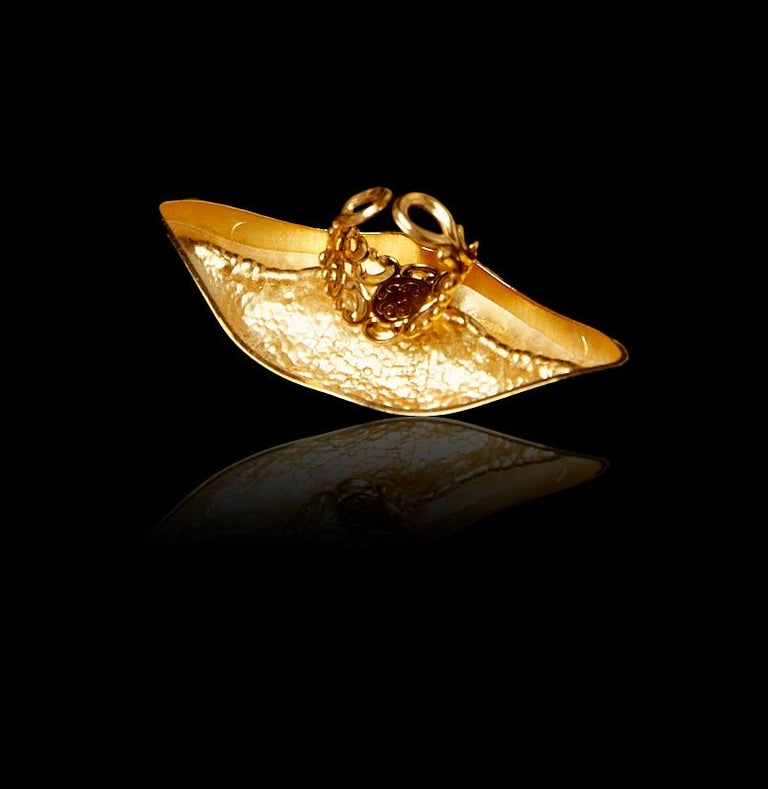 Lips Ring 'White Gold 'Rhodium Plated' For Sale at 1stDibs