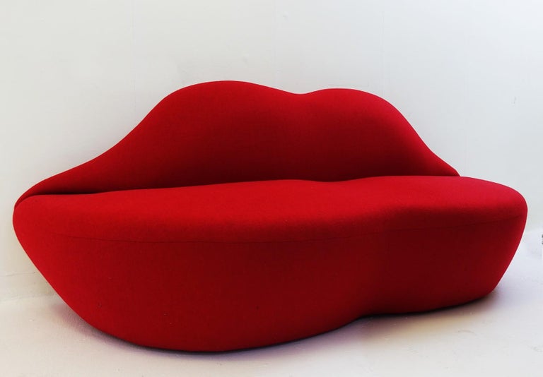 Lips Sofa, Italy, circa 1980s For Sale at 1stDibs