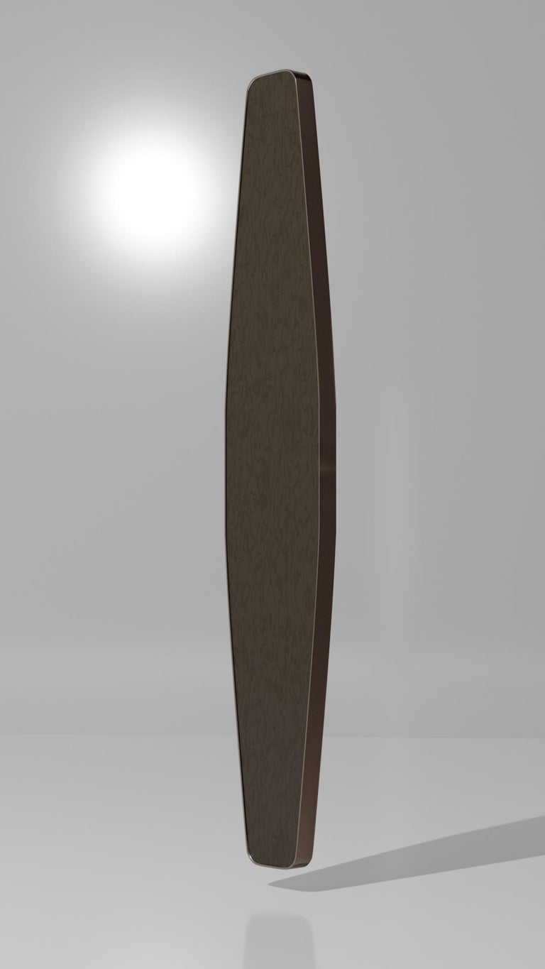Mirror L, 21st Century Liquid Bronze Cast Aluminium Crystal Glass Wall ...