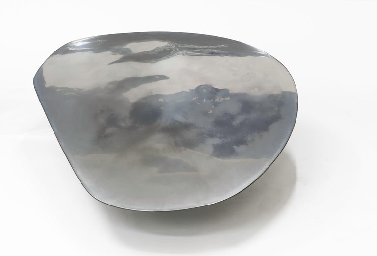 Liquid Metal Low Cocktail Table For Sale at 1stDibs