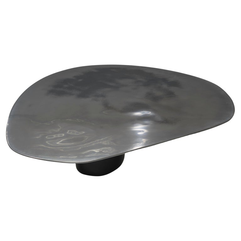 Liquid Metal Low Cocktail Table For Sale at 1stDibs