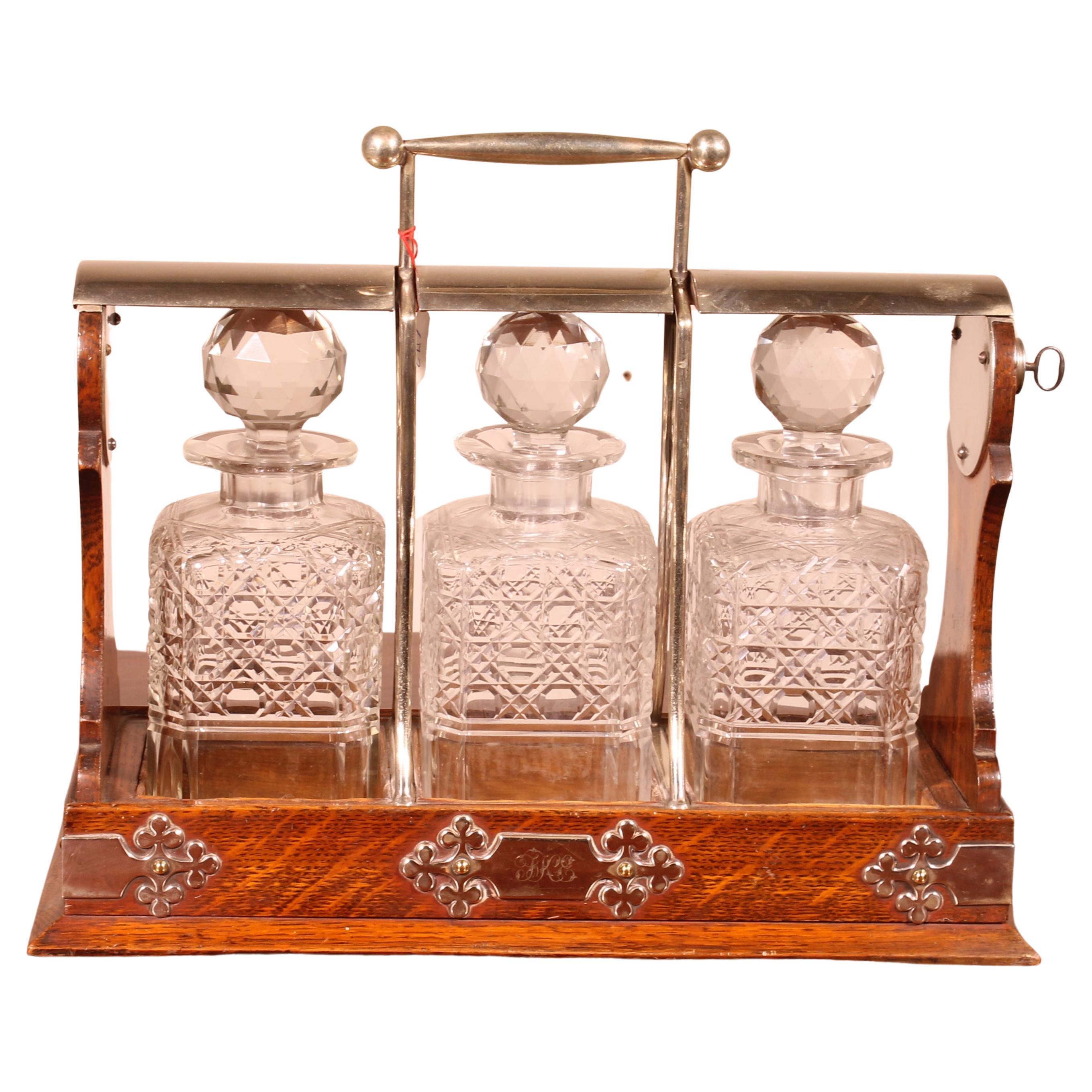 19th century Napoleon III Period Crystal and Bronze Liquor Cellar For ...