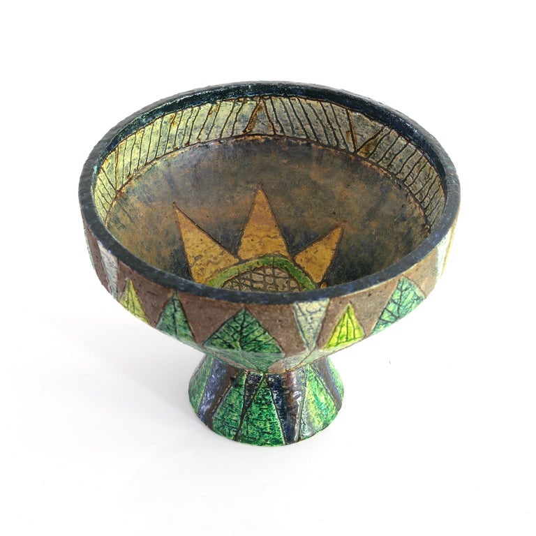 Lis Lundkvist Husberg, Unique Charmotte Bowl for Rorstrand, Sweden 1945 ...