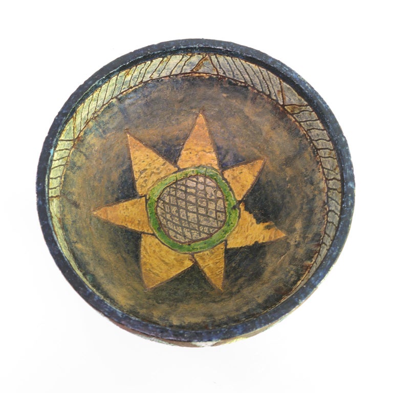 Lis Lundkvist Husberg, Unique Charmotte Bowl for Rorstrand, Sweden 1945 ...