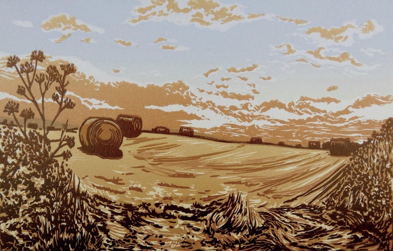 Lisa Benson - Hayrolls and Hills and Lammas Lands Diptych For Sale at ...