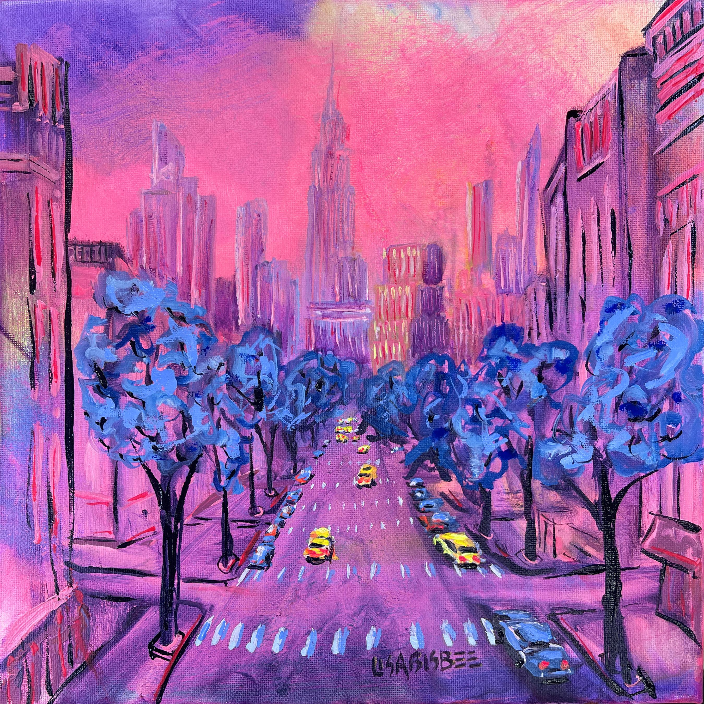 Lisa Bisbee - Seneca Ave Station- original modern New York cityscape ...