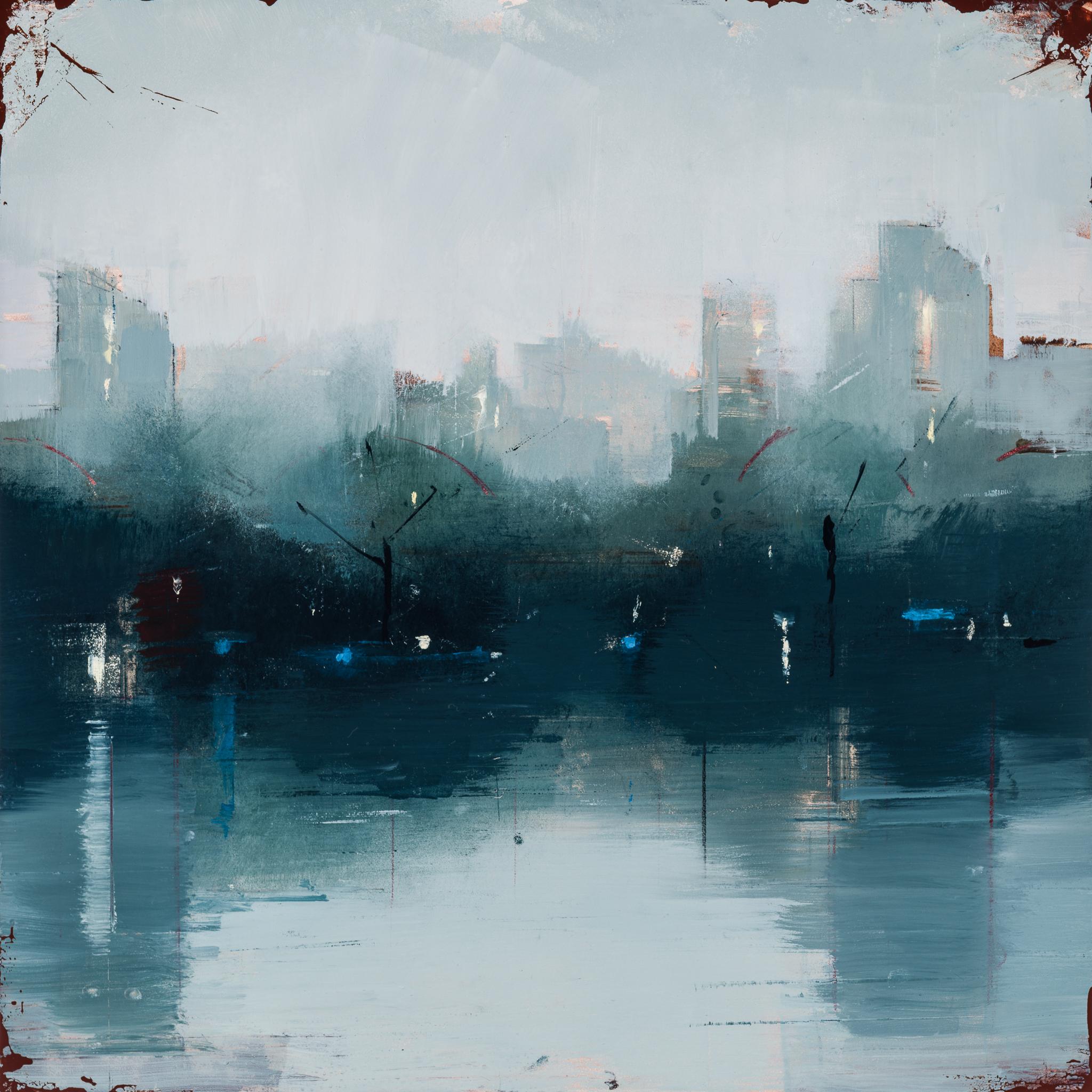 Lisa Breslow - Lisa Breslow "Nocturne 1" - Landscape Oil Painting on ...