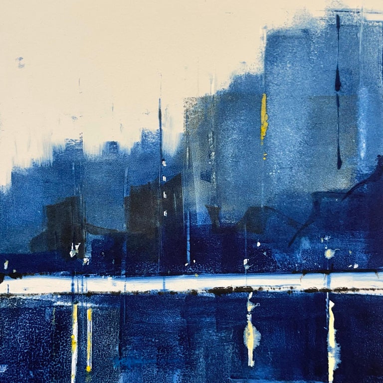 Lisa Breslow - Lisa Breslow "Skyline 3" - Impressionist Cityscape ...