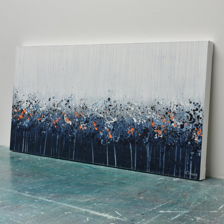 Lisa Carney - Coastal Fog, Abstract Painting For Sale at 1stDibs