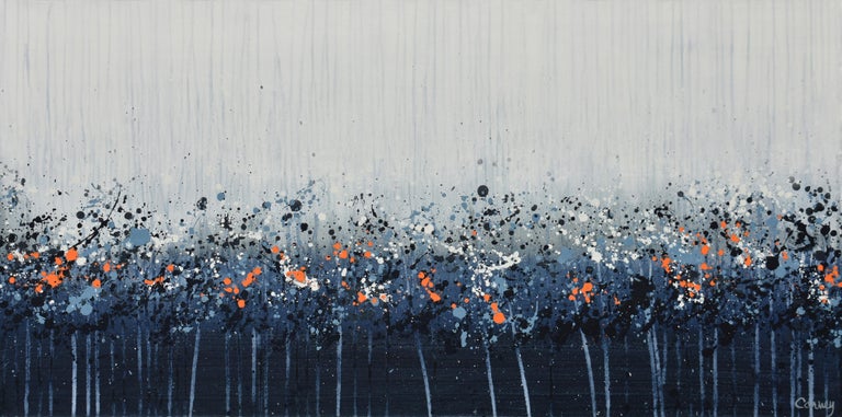 Lisa Carney - Coastal Fog, Abstract Painting For Sale at 1stDibs