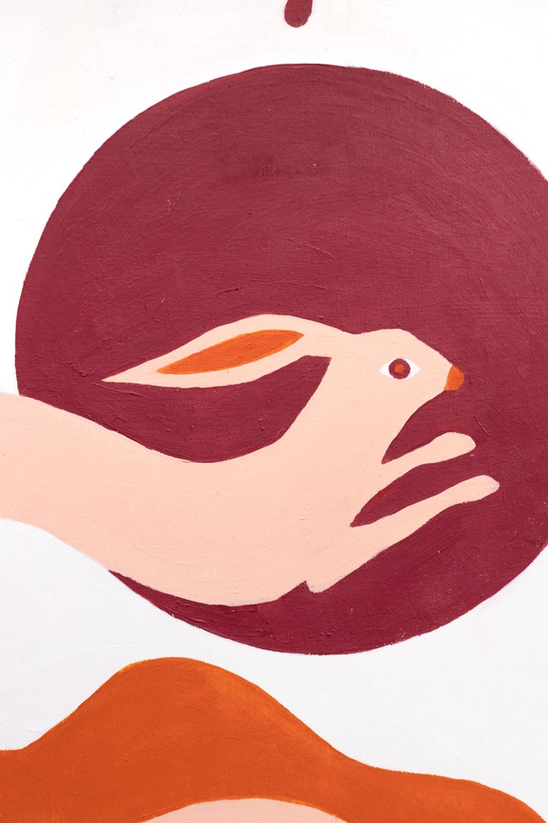 Lisa Congdon - Leaping Rabbit, original painting by Lisa Congdon For ...