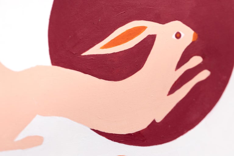 Lisa Congdon - Leaping Rabbit, original painting by Lisa Congdon For ...