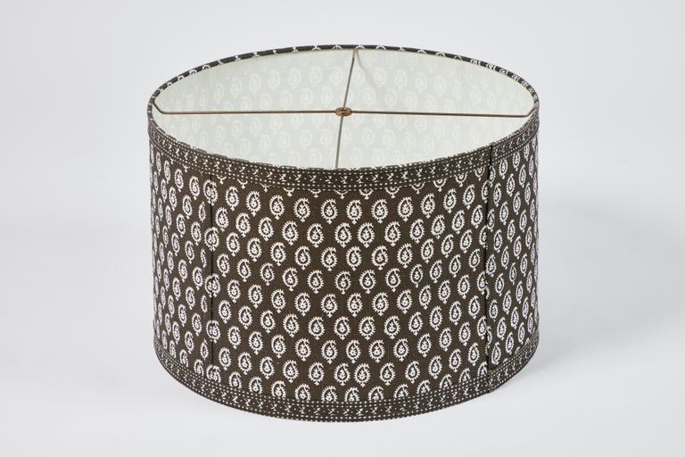 Lisa Fine Patterned Drum Lamp Shade For Sale at 1stDibs
