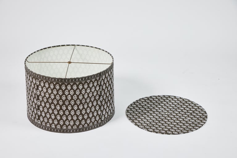 Lisa Fine Patterned Drum Lamp Shade For Sale at 1stDibs