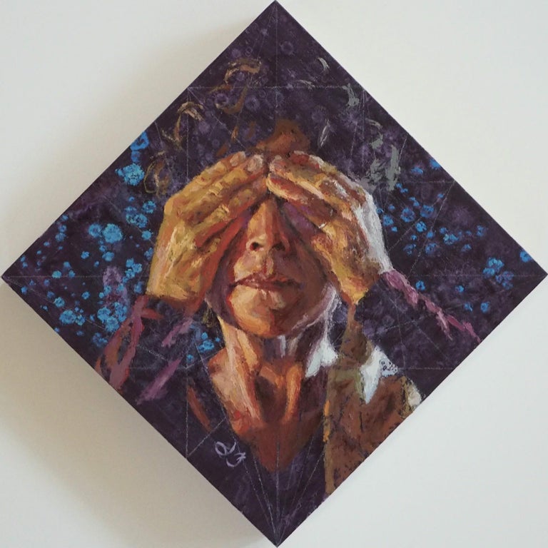 Lisa Fricker - Three Monkeys (Triptych) For Sale at 1stDibs
