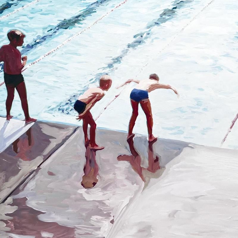 Lisa Golightly - Swim Meet For Sale at 1stDibs