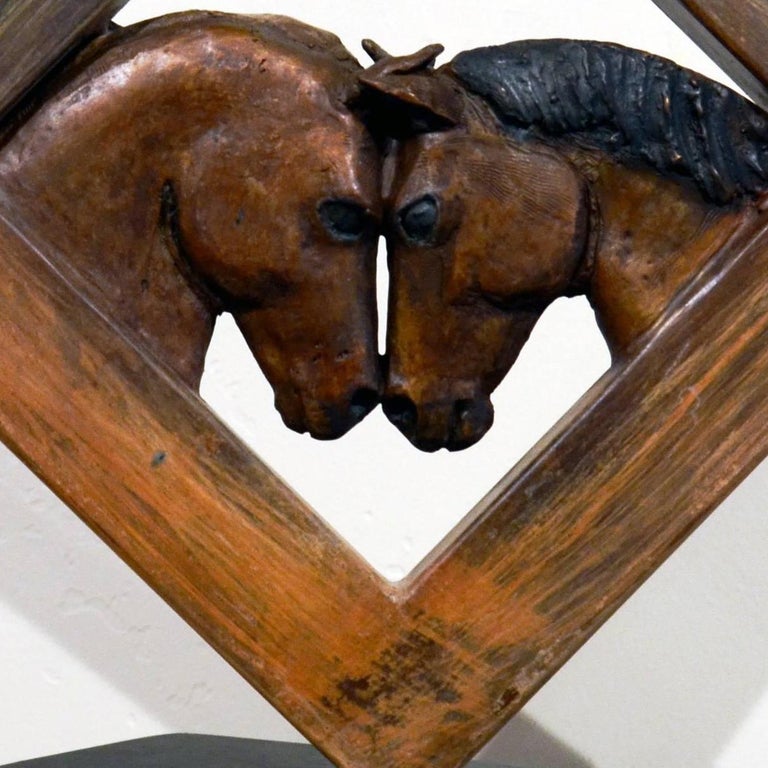 Lisa Gordon - Palomino Bay/Portrait (sculpture, bronze, horses) For ...