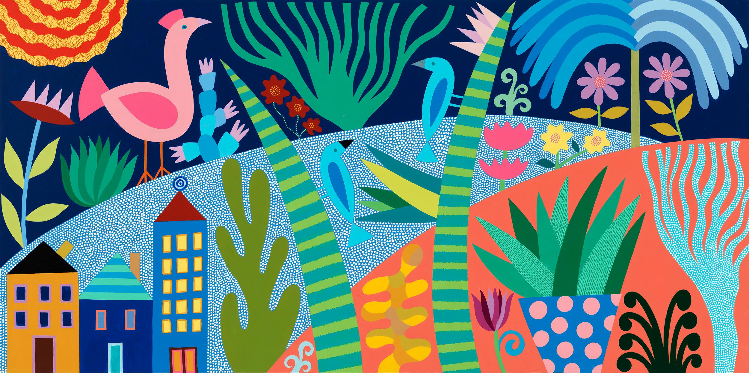 Lisa Houck - 'They Were So Small When I Planted Them' Colorful ...