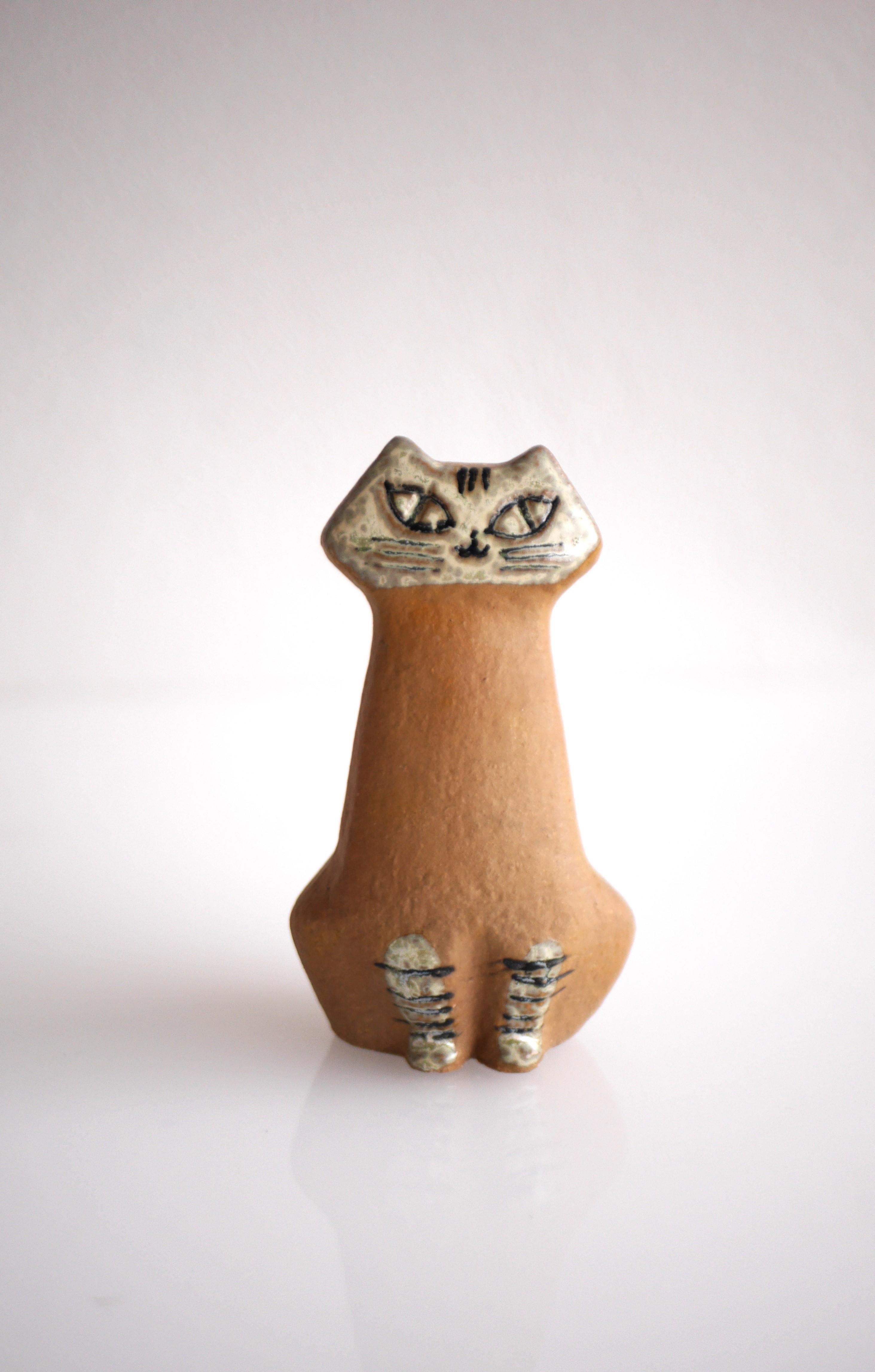 Lisa Larson cat figurine from Lilla Zoo for Gustavsberg, Sweden. For ...