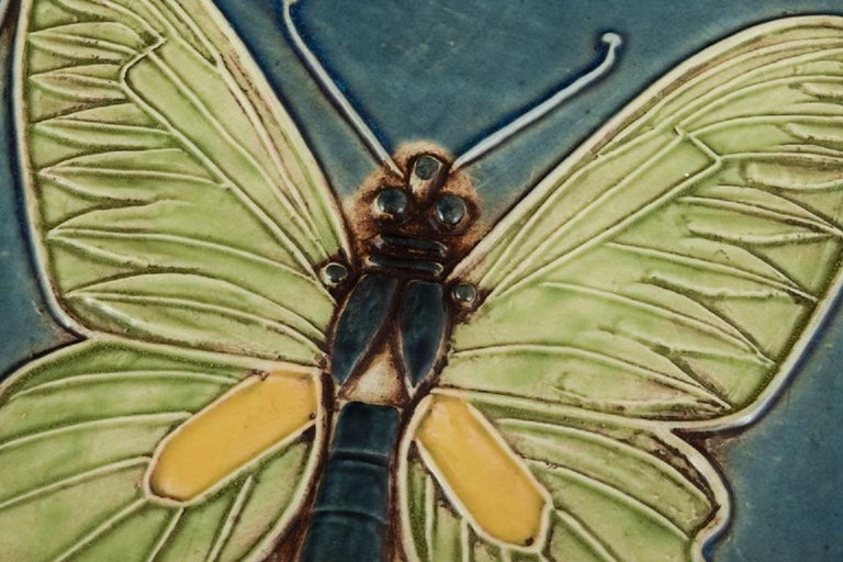 Lisa Larson for Gustavsberg. Ceramic butterfly wall plaque. For Sale at ...