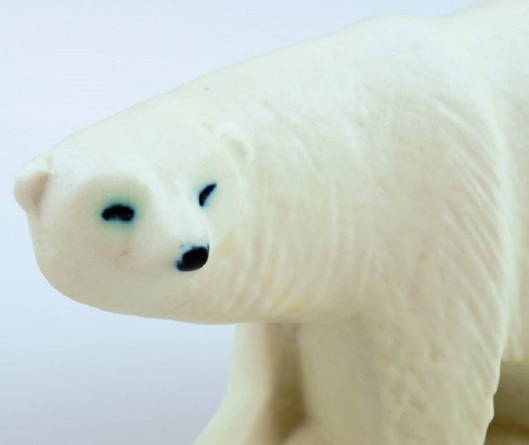 Lisa Larson for Gustavsberg. Polar bear in glazed stoneware. For Sale at 1stDibs