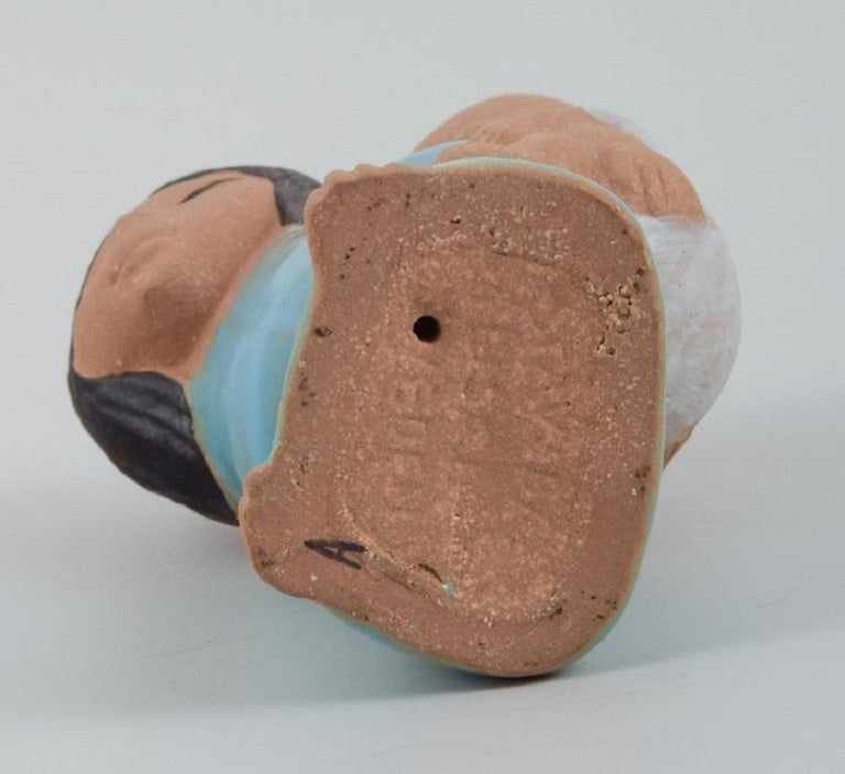 Lisa Larson for Gustavsberg, Stoneware Figure from "All the World's Children" For Sale at 1stDibs