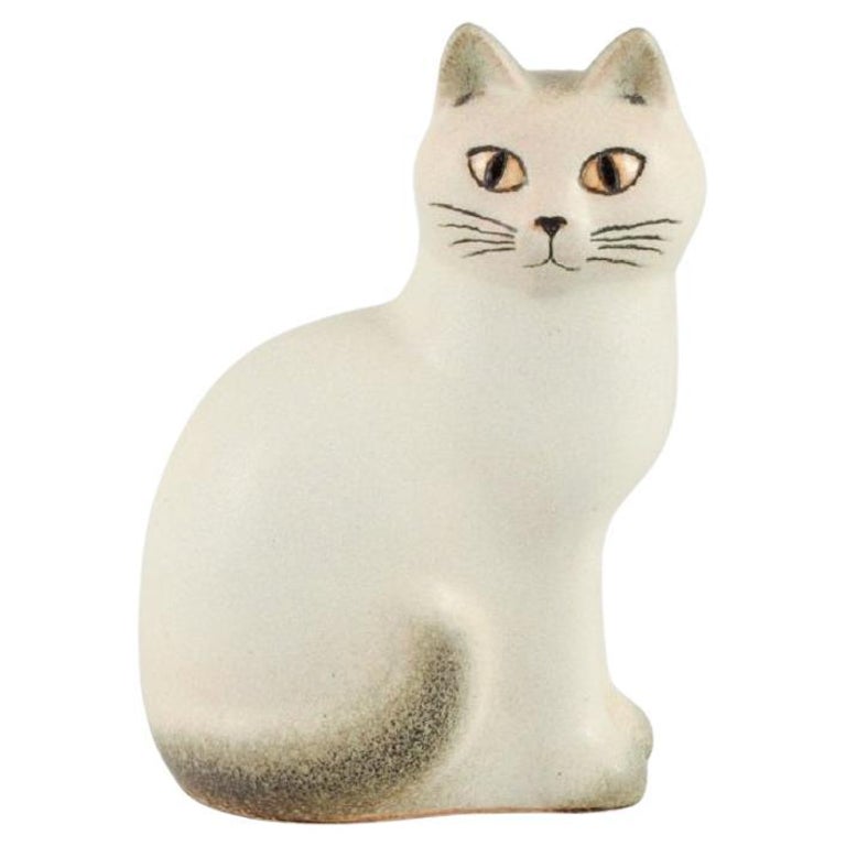 Lisa Larson for K-Studio/Gustavsberg, Cat in Glazed Ceramic, Late 1900s ...