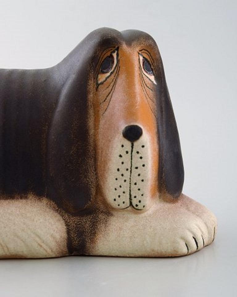 Lisa Larson for K-Studion/Gustavsberg, Dog in Glazed Ceramics, 20th ...