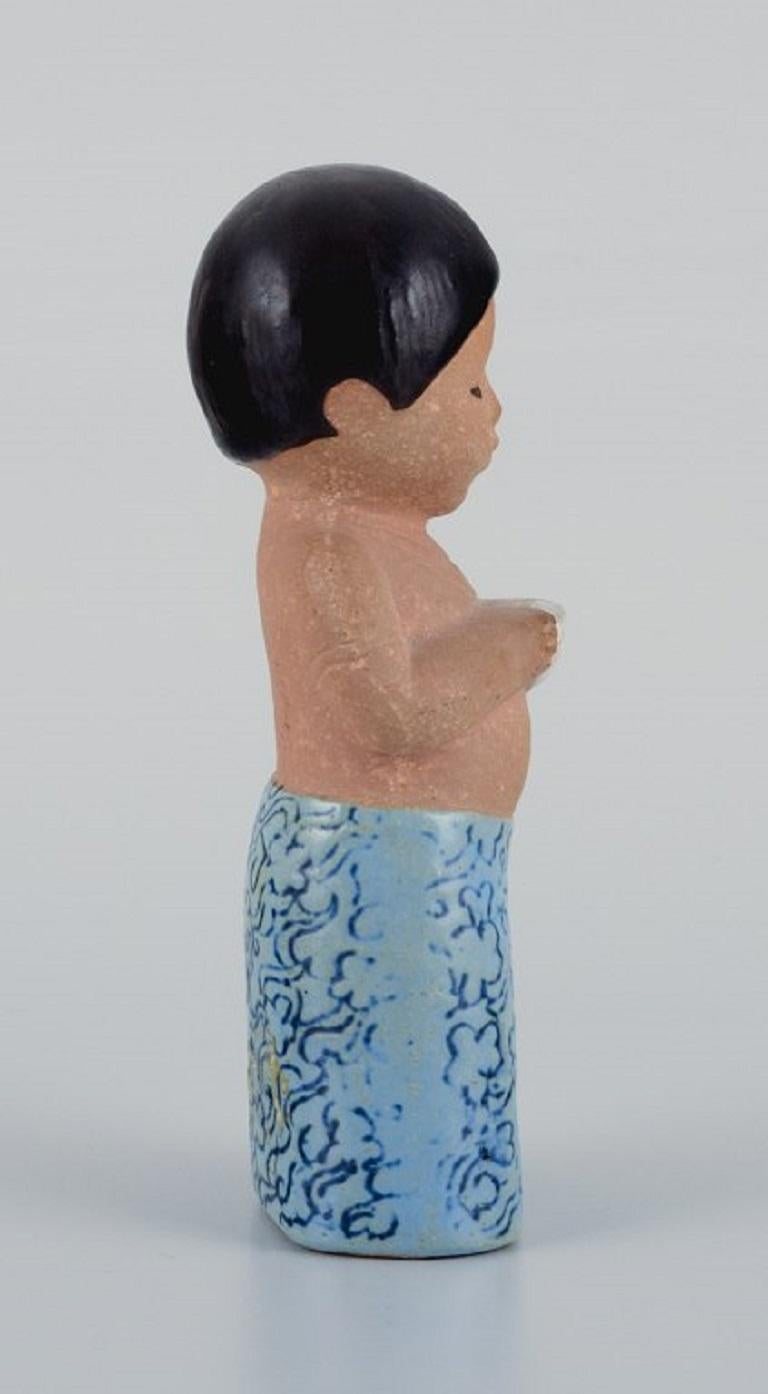 Lisa Larson, Gustavsberg. Stoneware Figure, All the Children of the World Series For Sale at 1stDibs