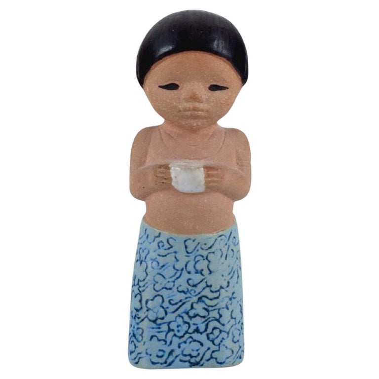 Lisa Larson, Gustavsberg. Stoneware Figure, All the Children of the World Series For Sale at 1stDibs