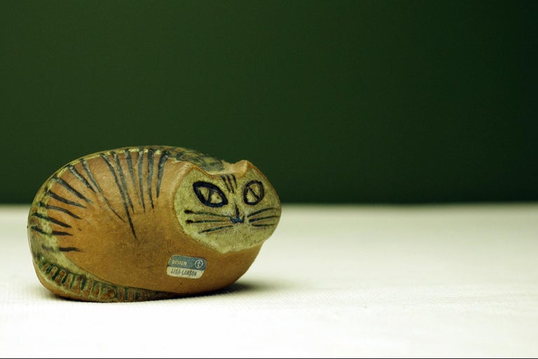 Lisa Larson - Lilla Zoo - Katt - Gustavsberg at 1stDibs