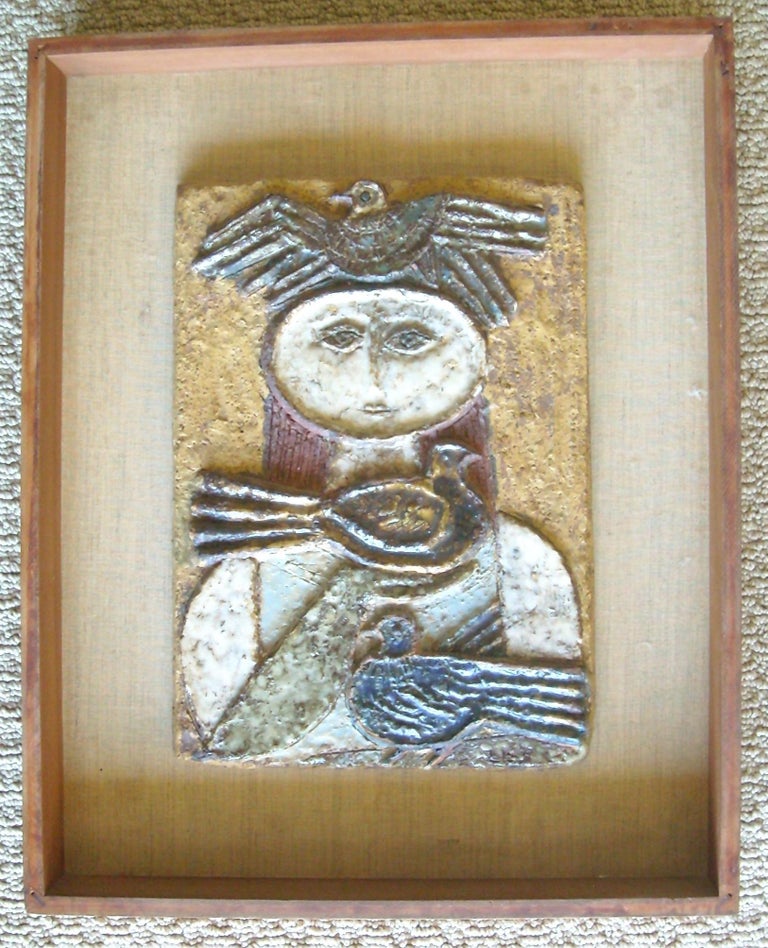 Lisa Larson Very Rare and Early Clay/Pottery/ Stoneware Wall Plaque ...