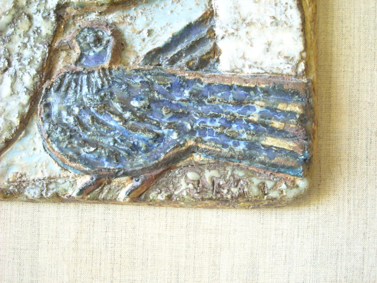 Lisa Larson Very Rare and Early Clay/Pottery/ Stoneware Wall Plaque ...