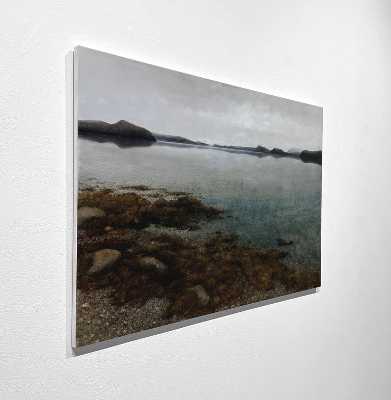 Lisa Lebofsky - THAT FOGGY MORNING ON THE SOUND, waterscape, lake ...